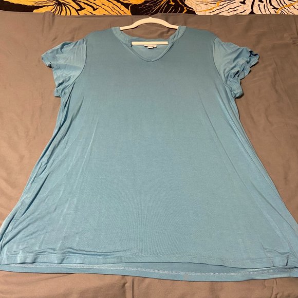 LuLaRoe | Tops | Layla Mandarin Split Collar Top | Poshmark